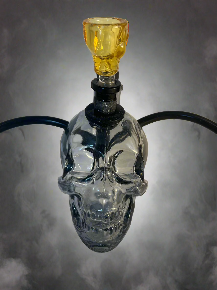 Small Glass Skull Bong for Two – Malt Shop Bongs