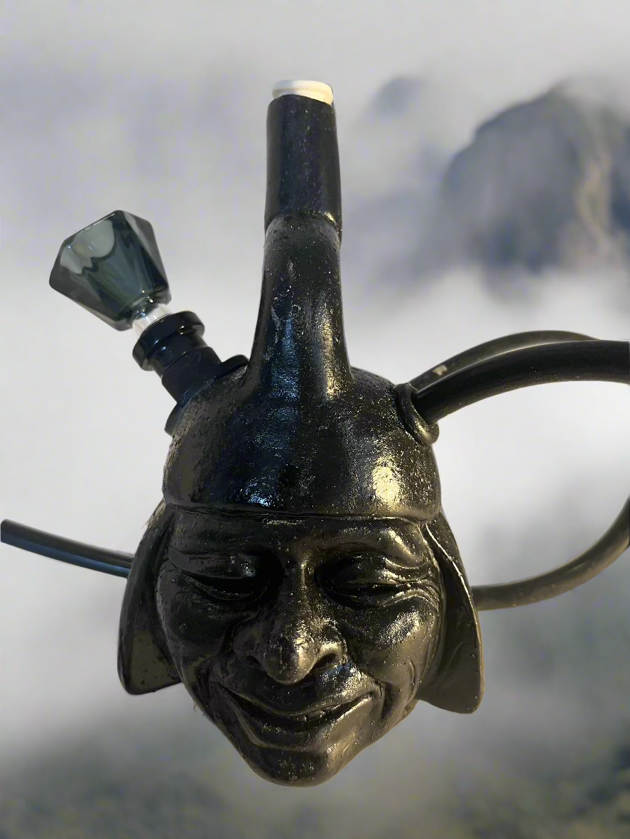 Ceramic Inca Themed Bong for Two with Handle – Malt Shop Bongs